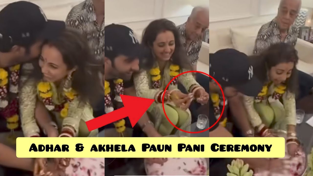 Kareena Kapoor brother Adhar Jain paun Pani Ceremony 😍 - YouTube