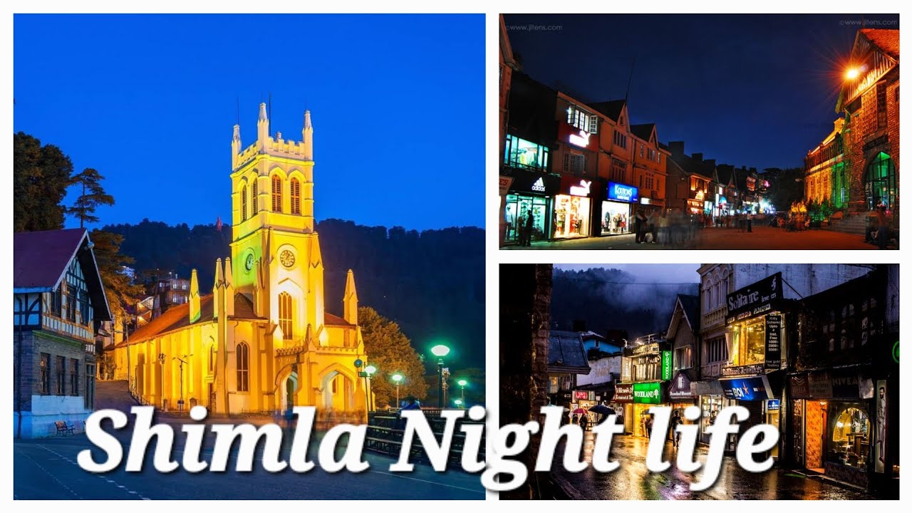 Shimla NIGHT Life || Church and mall road || Night VIEW || Walking ...