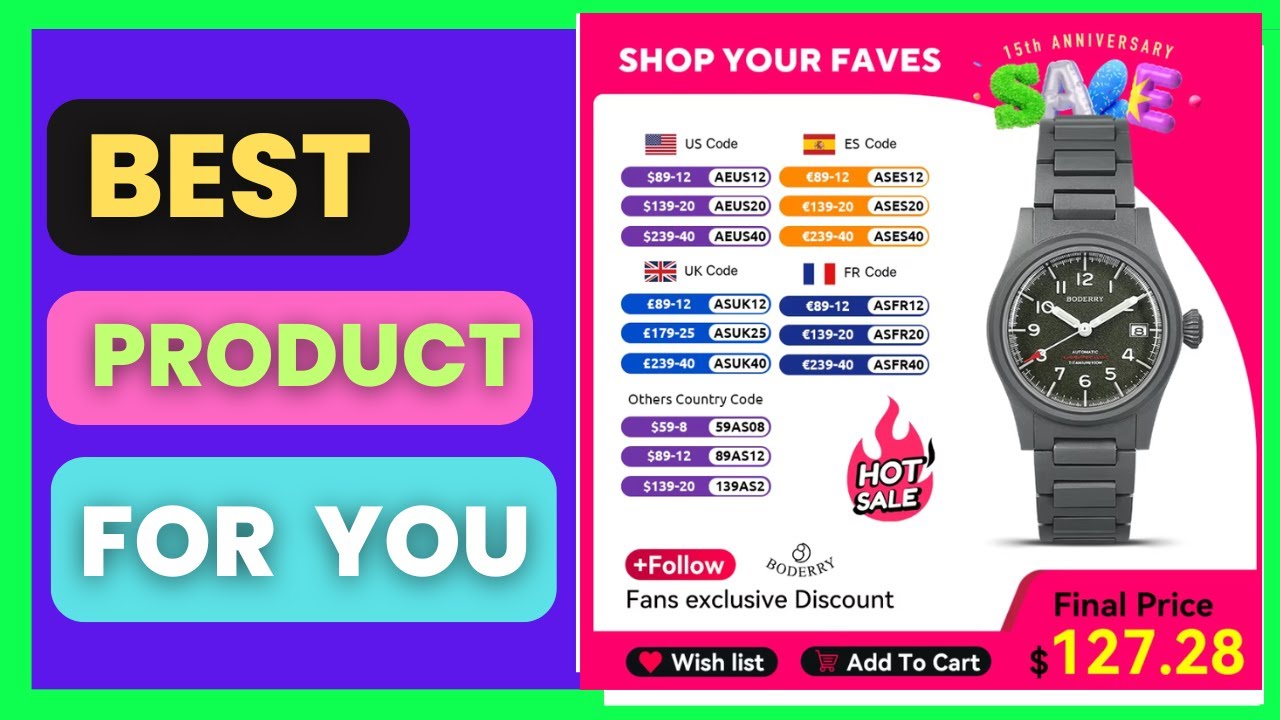 Boderry LANDMASTER Field Watches Titanium Automatic Seiko - YouTube