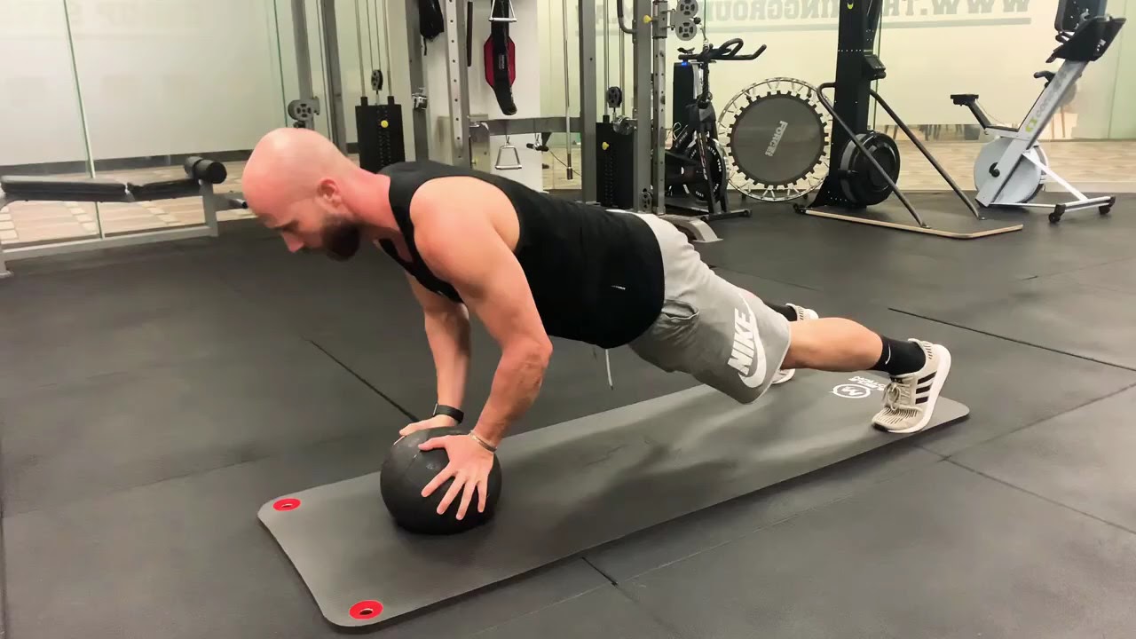 PUSH UPS ON BALL JOSH AVISON - YouTube