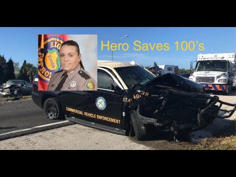 Trooper Crashes Patrol Car to Save Hundreds of Lives-Trooper Toni ...
