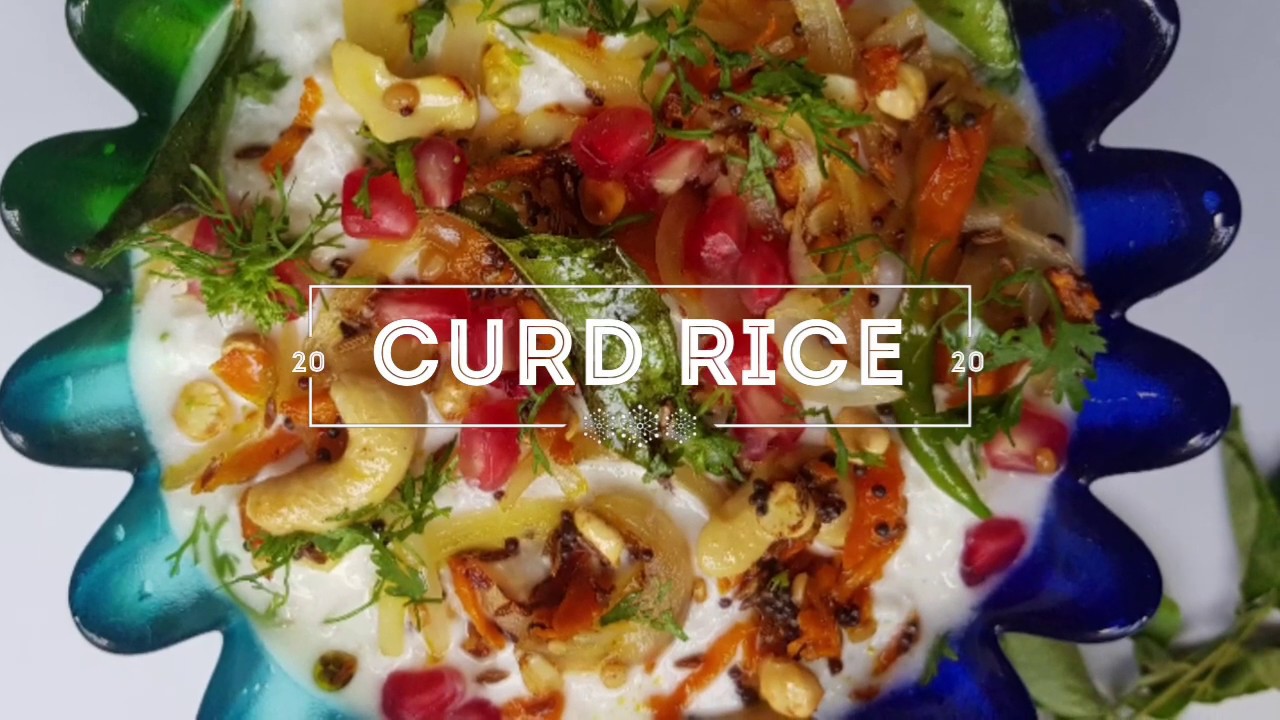Curd rice recipe!!how to make south Indian style curd rice - YouTube