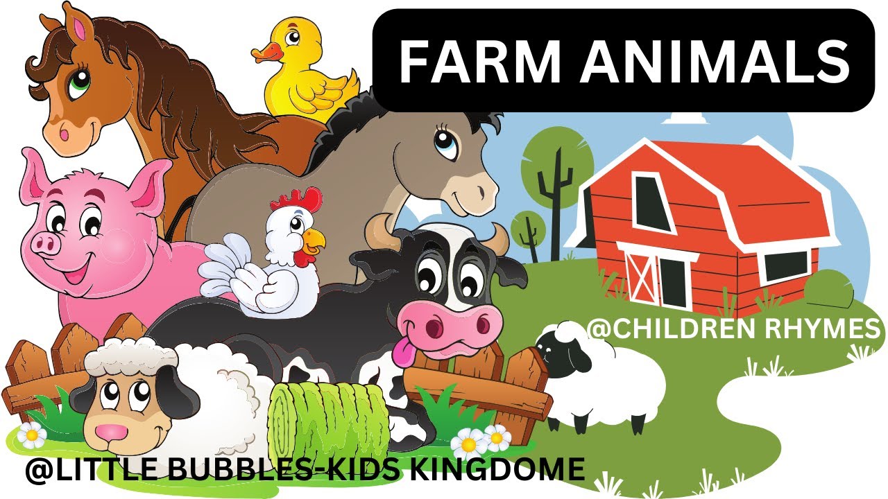 Farm animals-rhymes- educational videos#kidstories #trending# ...