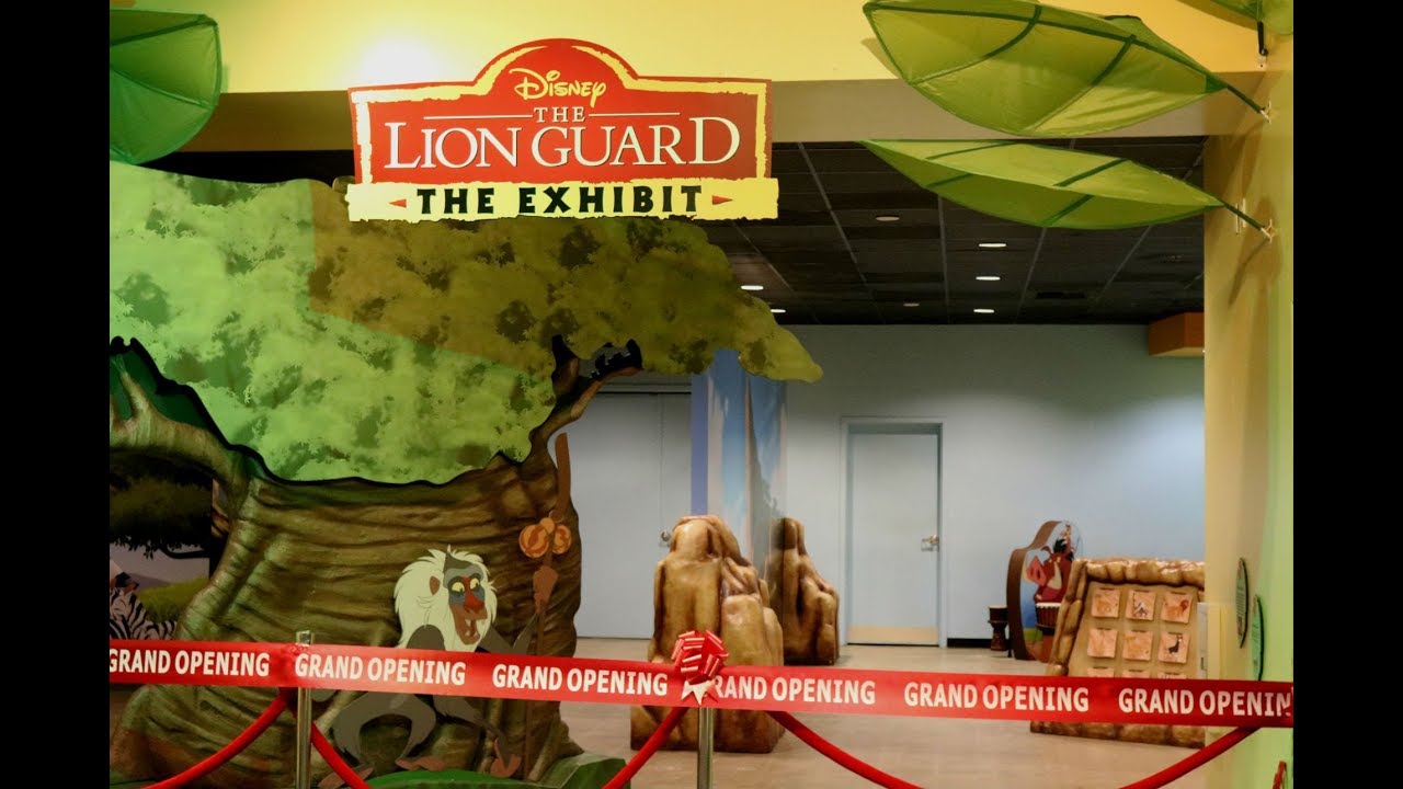The Lion Guard Exhibit Grand Opening Ribbon Cutting Ceremony - YouTube