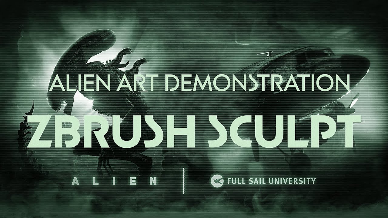 Sculpting a Xenomorph from 'Alien' in ZBrush | Full Sail University - YouTube