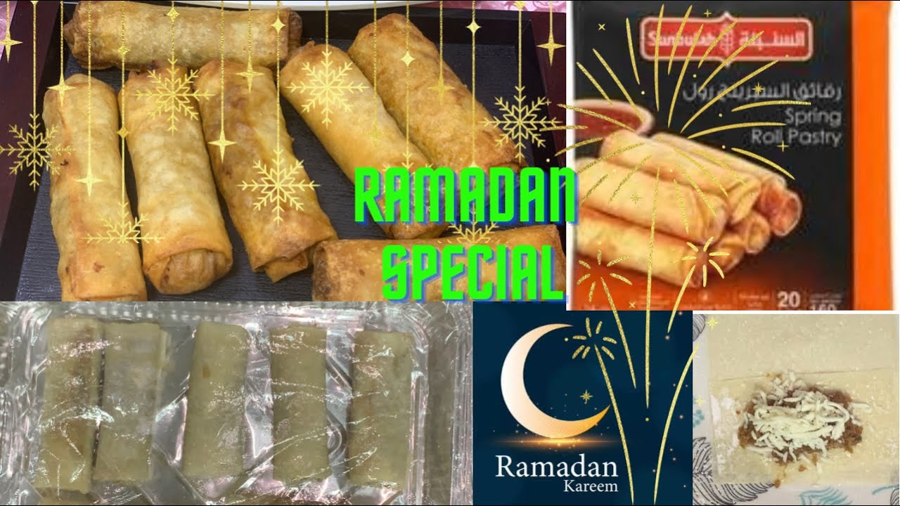 Ramadan Special Rolls Recipe |Veg & Cheese Spring Rolls|How to Make ...