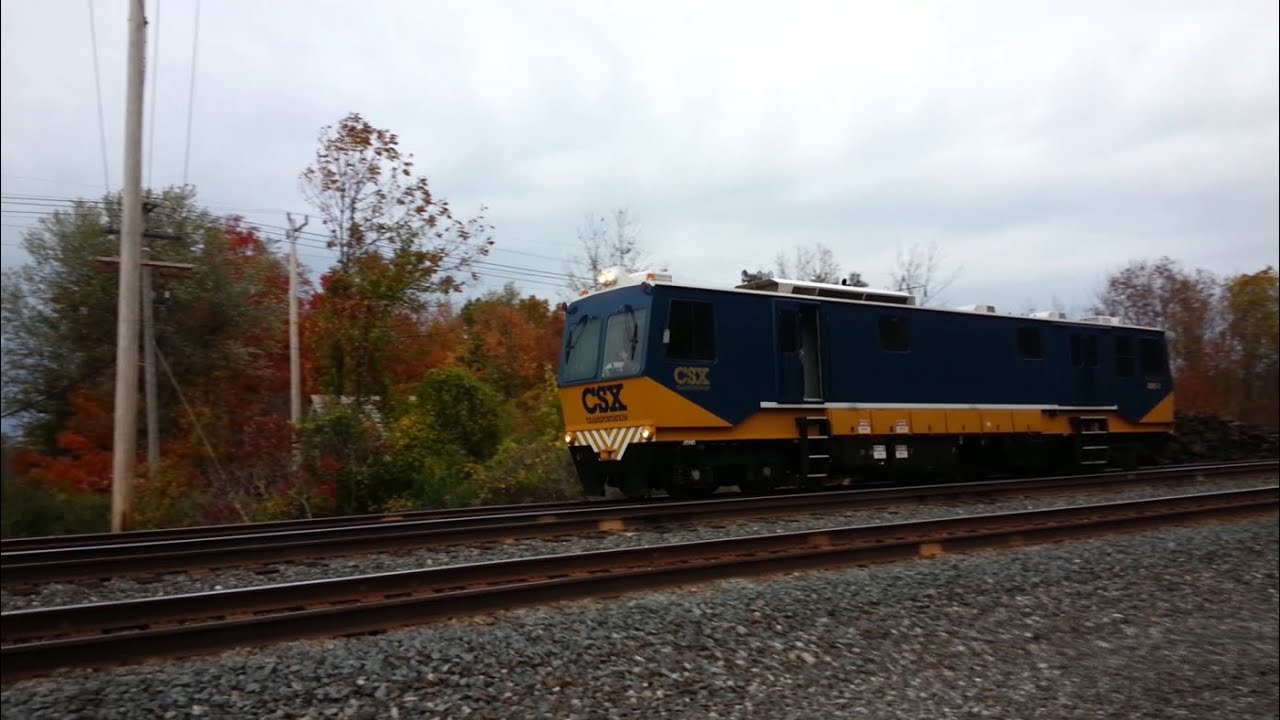 CSX GMS-2 Geometry Train at Lake View, NY - YouTube