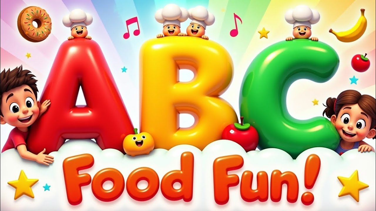 ABC Food Fun Song | Learn Alphabet with Yummy Foods | @KDsSparkleKids ...