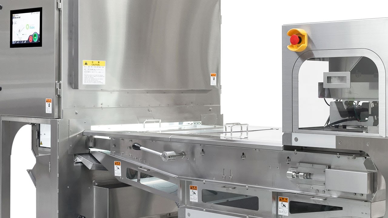 Satake BELTUZA Belt Sorter Machine Trailer - YouTube