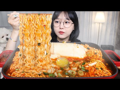 Baharatlı Yumuşak Tofulu Ramen🔥🍜Mukbang ASMR