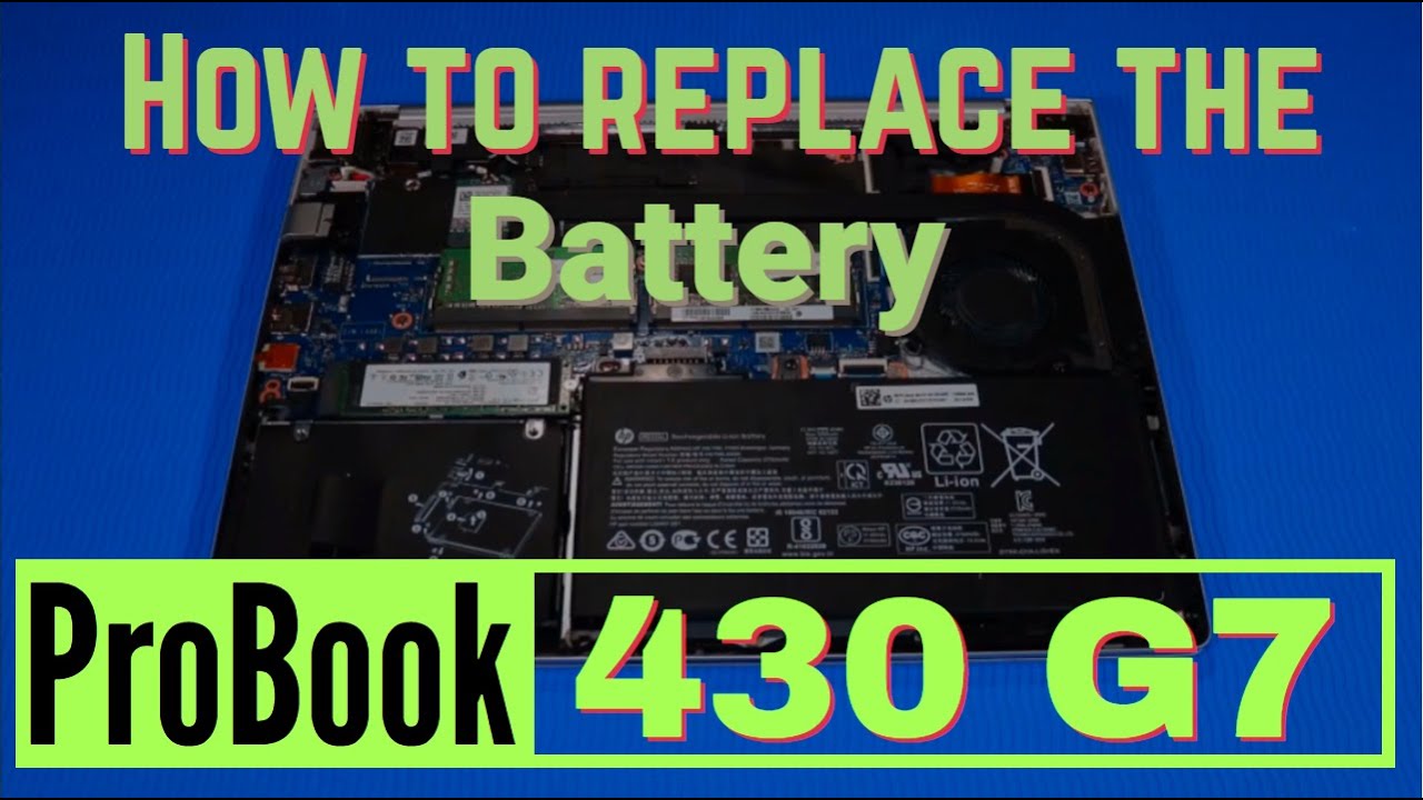 How to replace the Battery for HP ProBook 430 G7 Laptop - YouTube