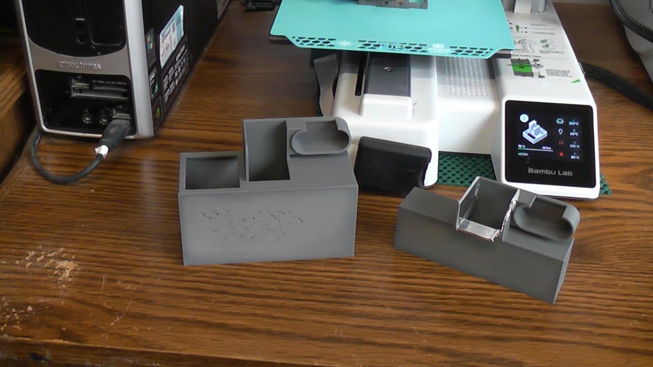 Jumbo, slide on Hanging Poop bucket for BamBu Lab A1 and A1 mini. - YouTube