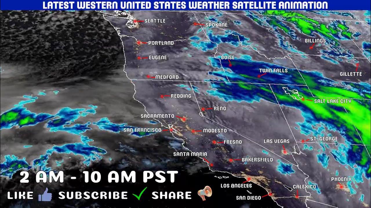 WEST COAST Sat Feb 01 Latest Weather Satellite Animation Radar - Daily ...
