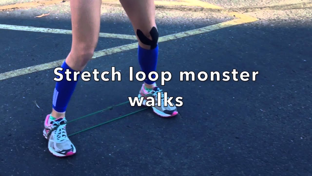 Stretch loop monster walks - YouTube