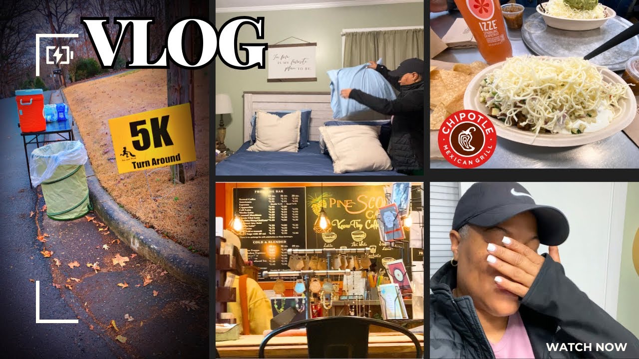 VLOG: CHIPOTLE + TRYING A NEW SCONE AND COFFEE SPOT + 5K DAY - YouTube