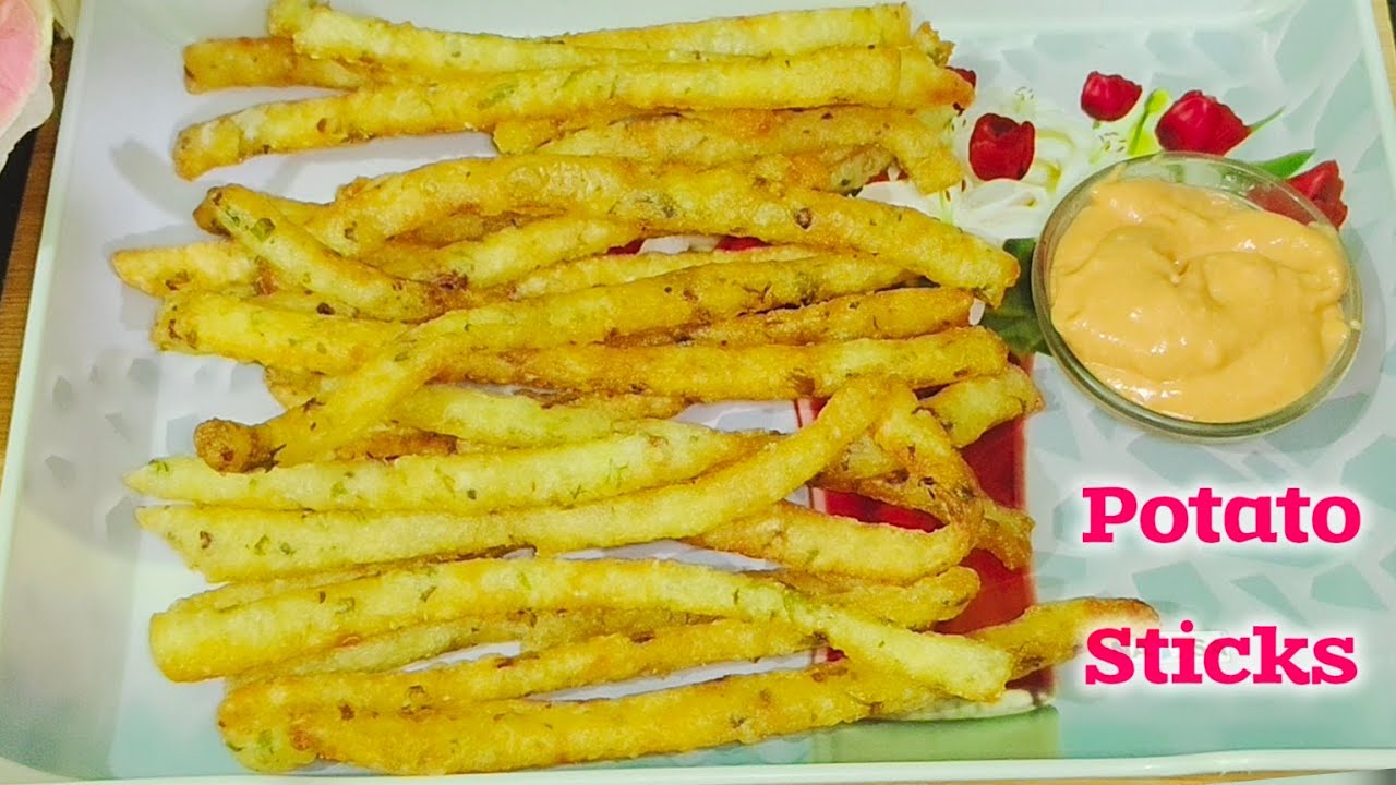 Crispy Potato Sticks | Potato Recipe | Potato Snacks Recipe | Long ...