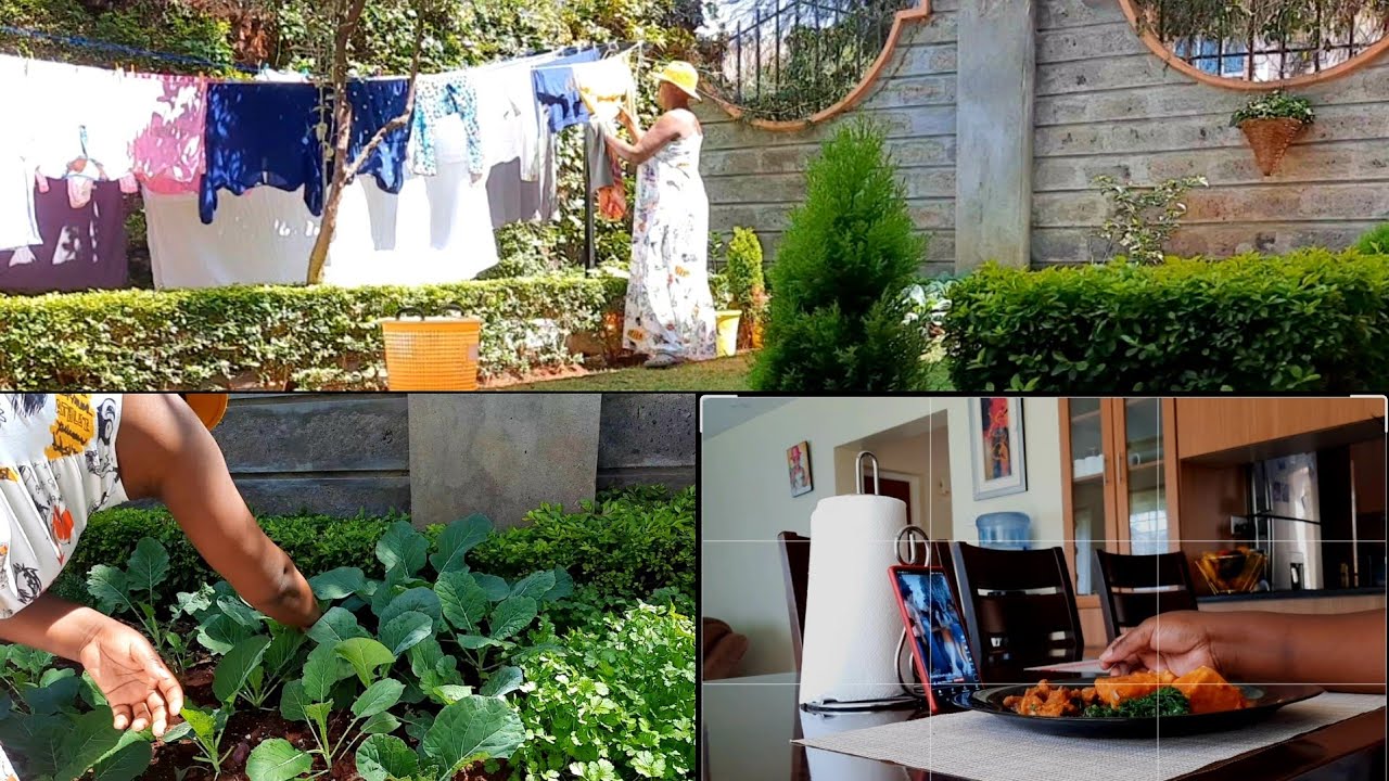 DAILY LIFE VLOG|A day spent at home|First garden harvest|Home café ...