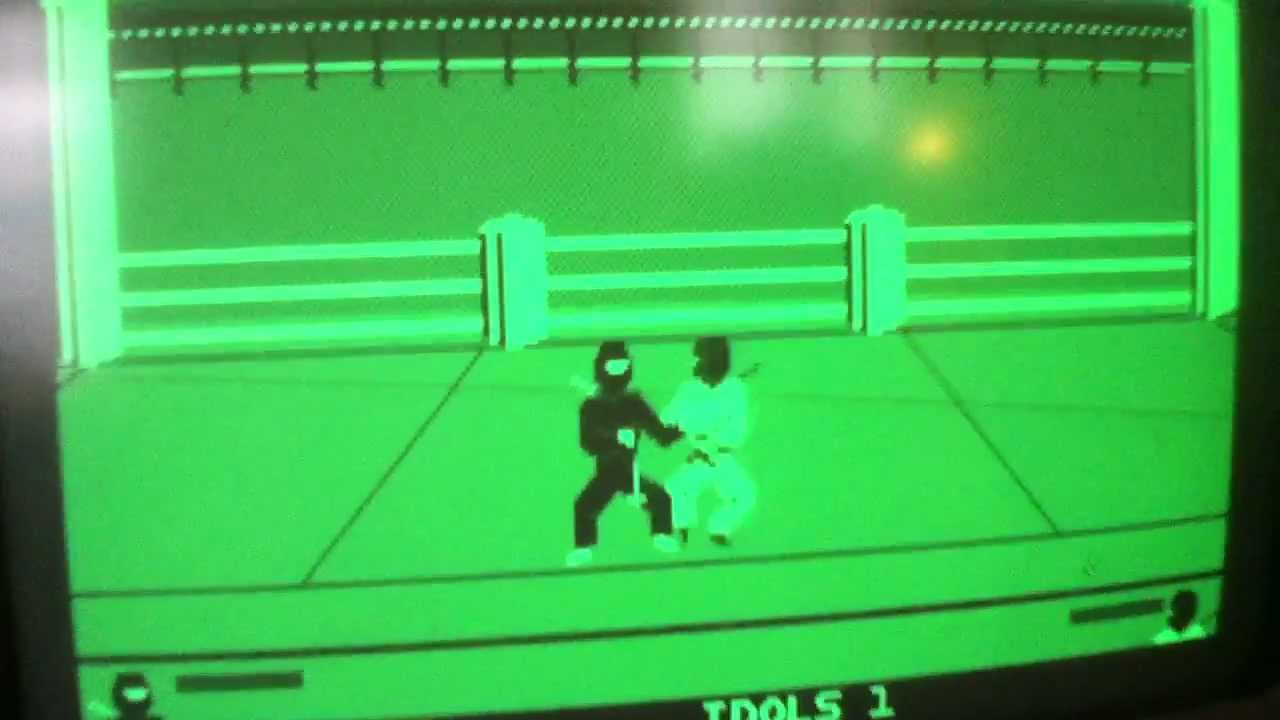 1986 MS DOS Ninja game - YouTube
