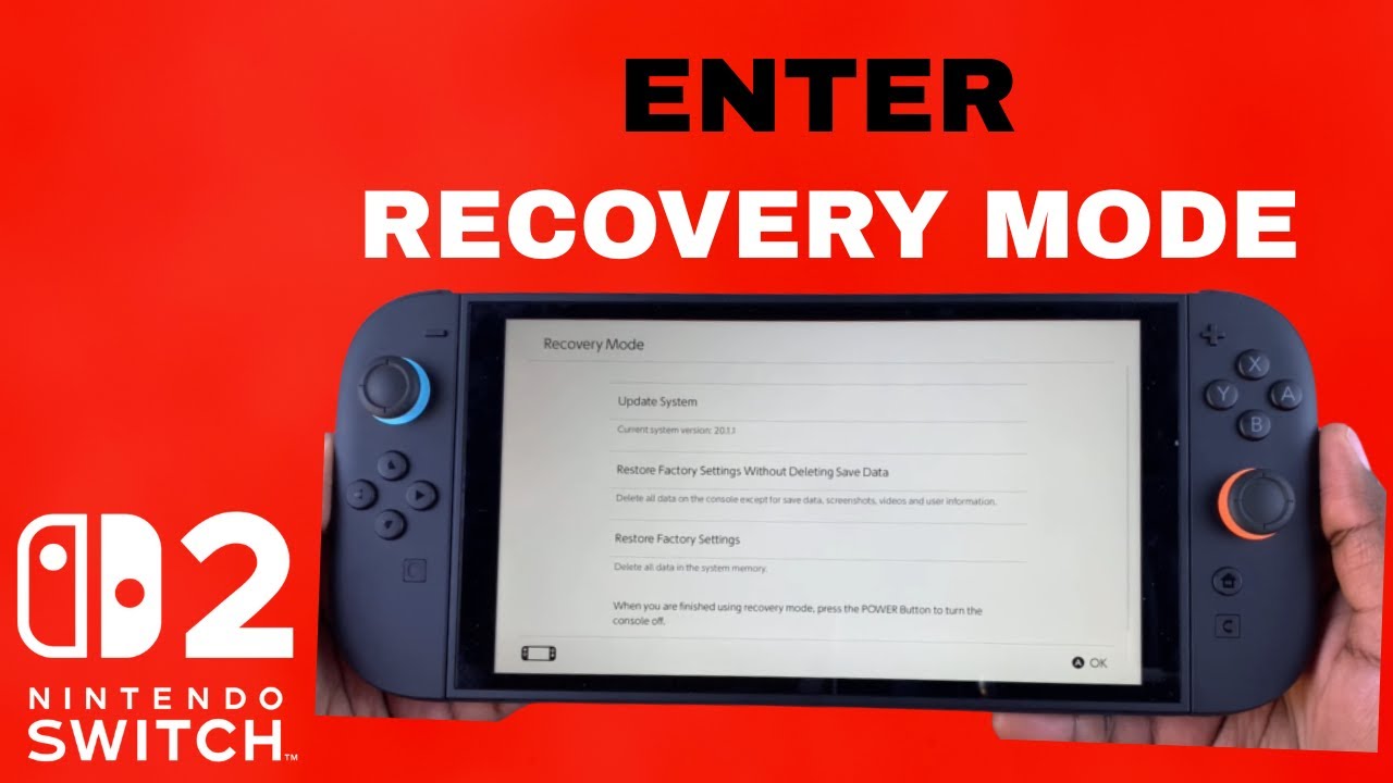How To Put Nintendo Switch 2 In Recovery Mode - YouTube