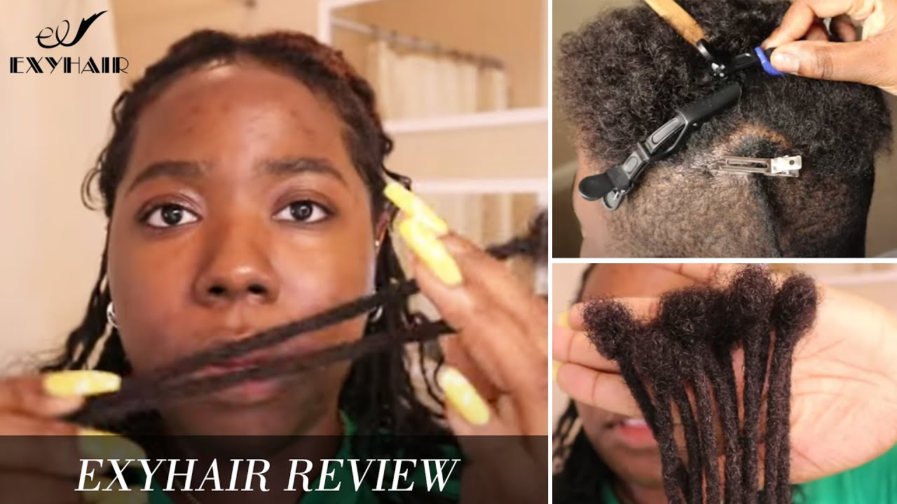 100% Real Human Hair Loc Extensions Review ft EXYHAIR - YouTube