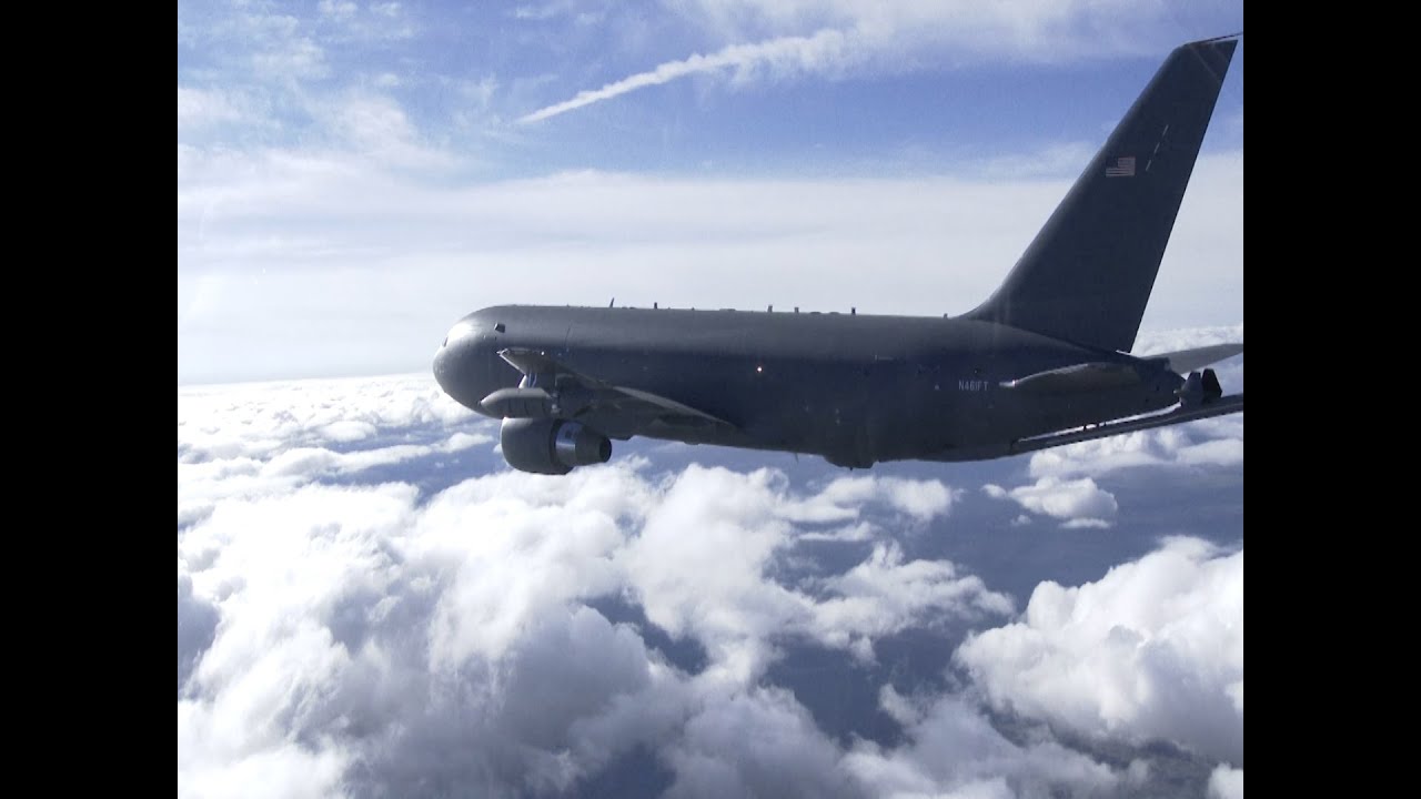 Boom Time: Boeing’s KC-46 Test Plane Flies with Refueling Boom - YouTube
