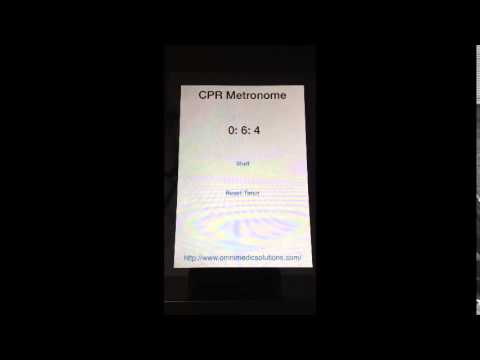 CPR Metronome demo - YouTube