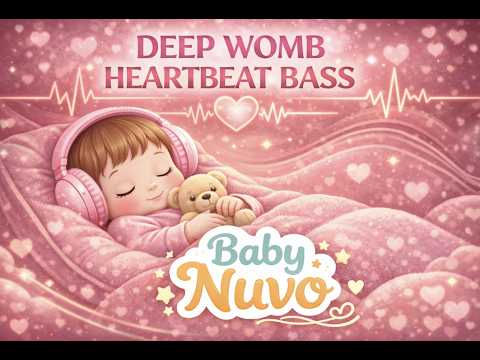 Deep Womb Heartbeat Sound ❤️ Instant Baby Sleep Aid | Rhythmic Bass for Deep Sleep (8 Hours)