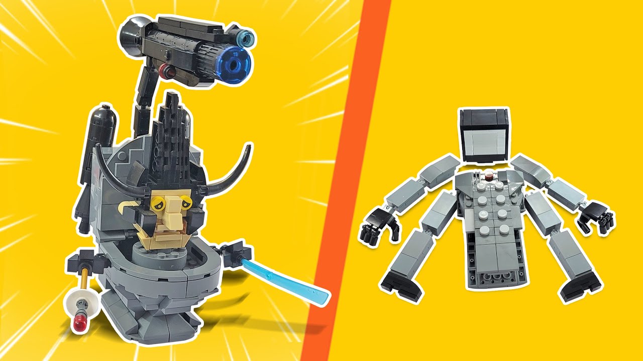Lego Titan Skibidi Toilet, TV Man | Unofficial Lego Building Blocks Set ...