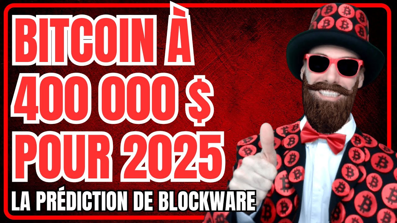 🚨BTC à 400 000 $ en 2025 : la prédiction de la société de mining Blockware ! - YouTube