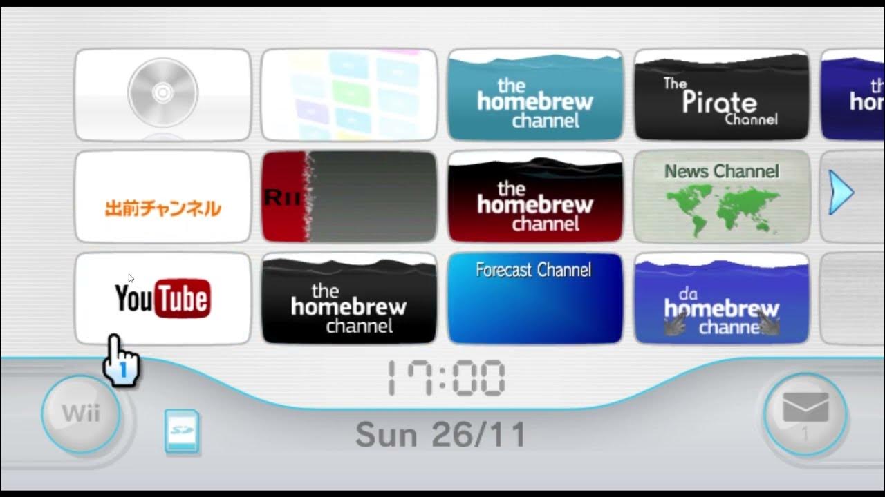 My Hacked Wii menu - YouTube