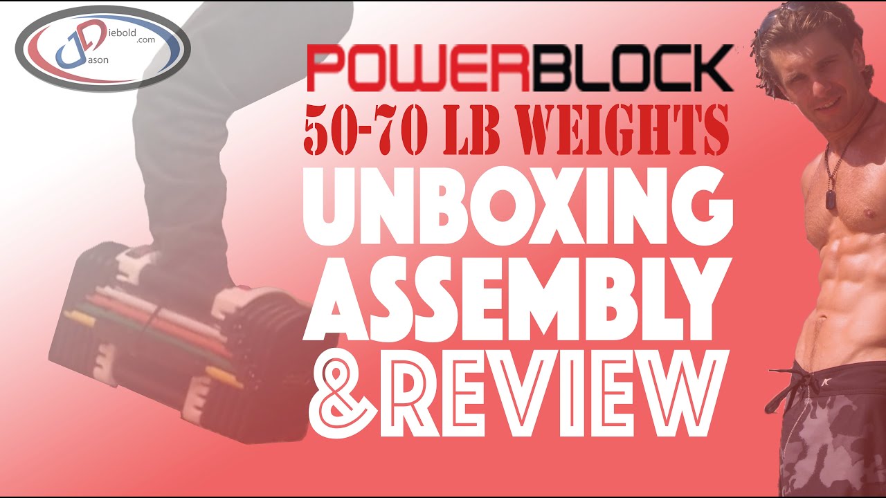 PowerBlock U-90 [50-70 lb] Urethane Dumbbell Review - YouTube