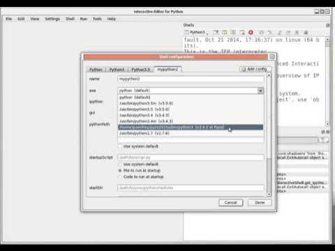 CSC180: Changing the Python version in Pyzo/IEP - YouTube