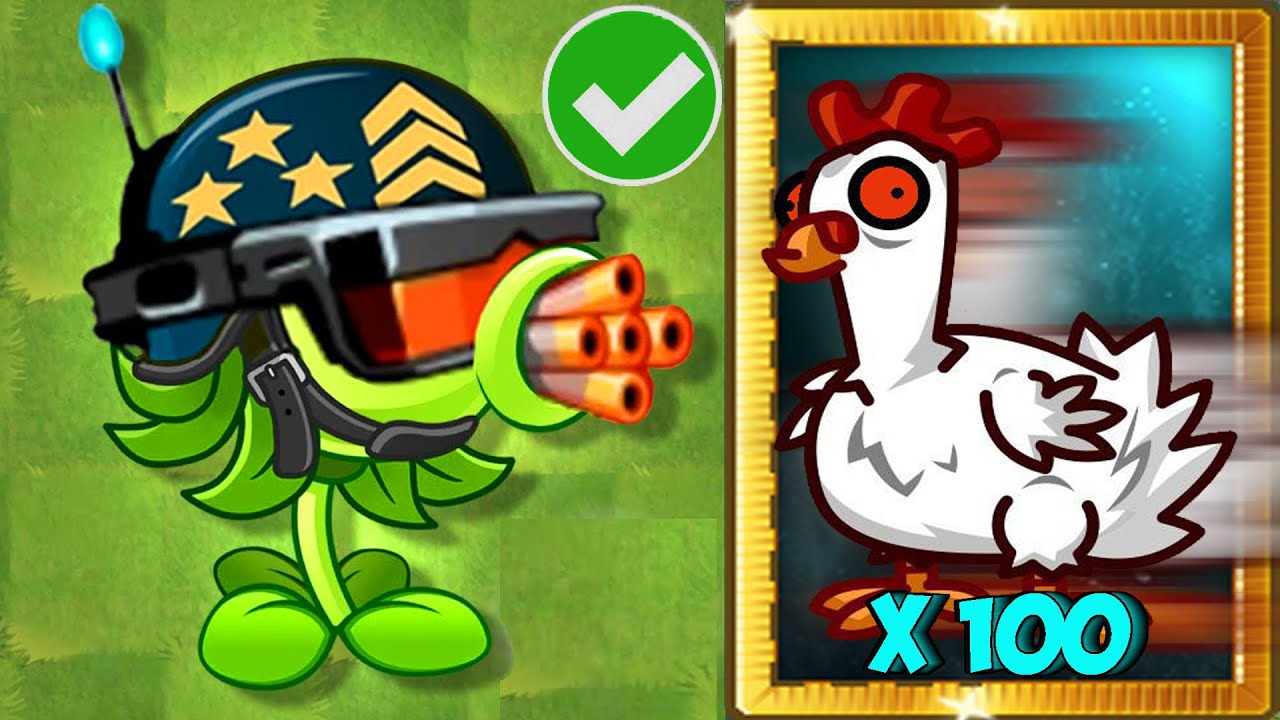 Every Plants VS 100 CHicken ZOmbie - Who Will Win? - PvZ 2 Challenge ...