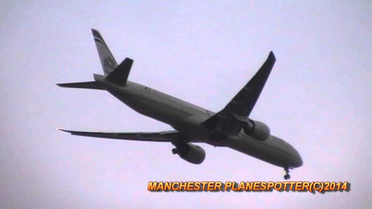 Etihad Boeing 777 A6-ETJ On EY21 Flying Over Stockport Heading To ...