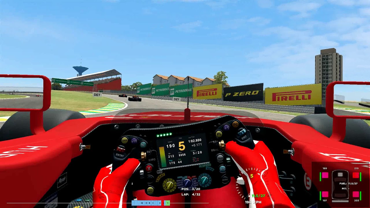 Automobilista F1 2017 : Exciting Race Formation start F_Ultimate - YouTube