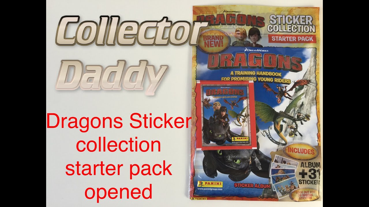 Dreamworks Dragons sticker collection starter pack panini 2015 how to ...