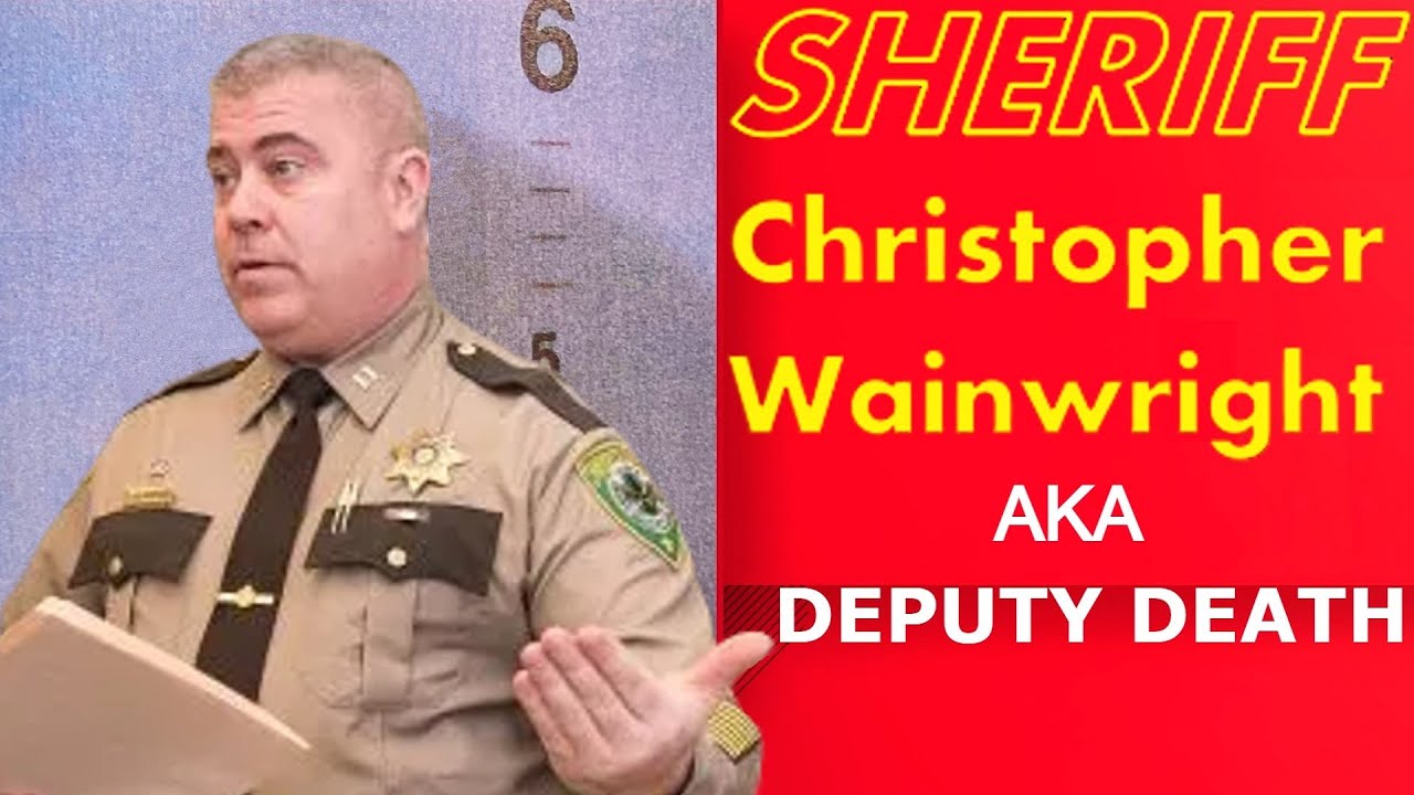 OXFORD COUNTY SHERIFF CHRISTOPHER WAINWRIGHT [Or is it WainWRONG?] AKA ...