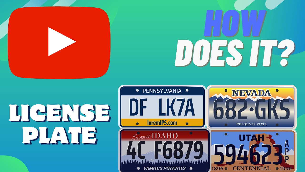 How Does A LICENSE PLATE Work - YouTube