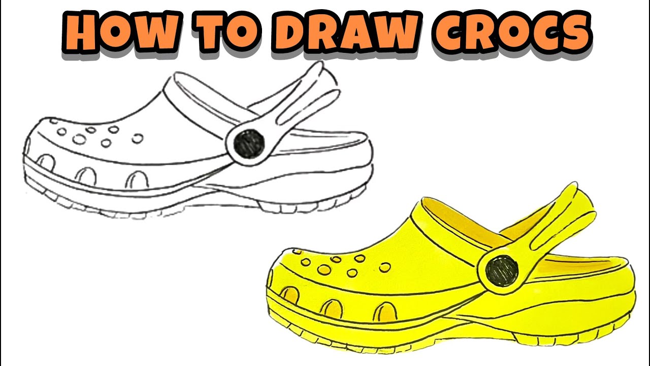 How to Draw Yellow Crocs in Minutes – Quick and Engaging Tutorial - YouTube