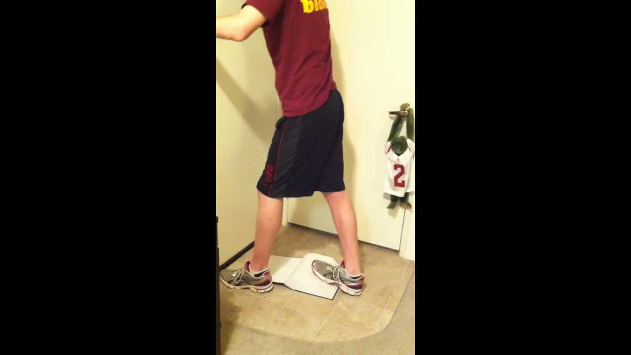 Calf Wedge Stretch - YouTube
