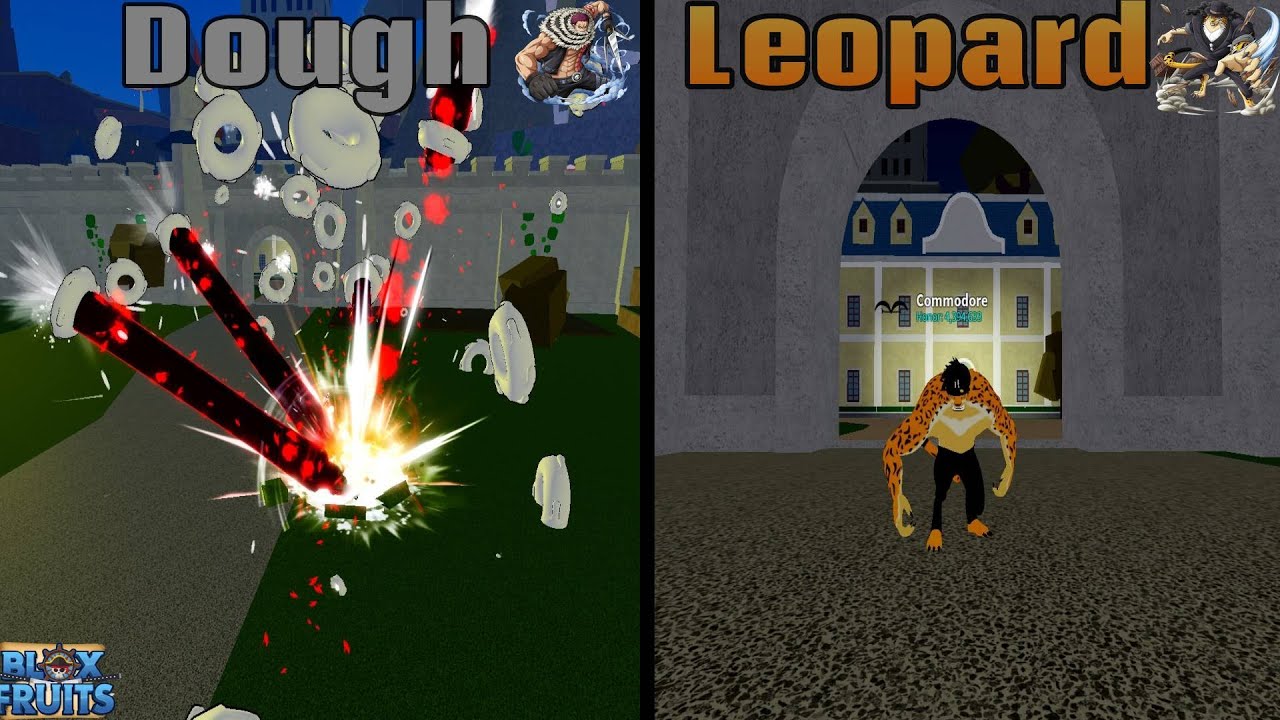 Dough Vs Leopard Blox Fruit YouTube