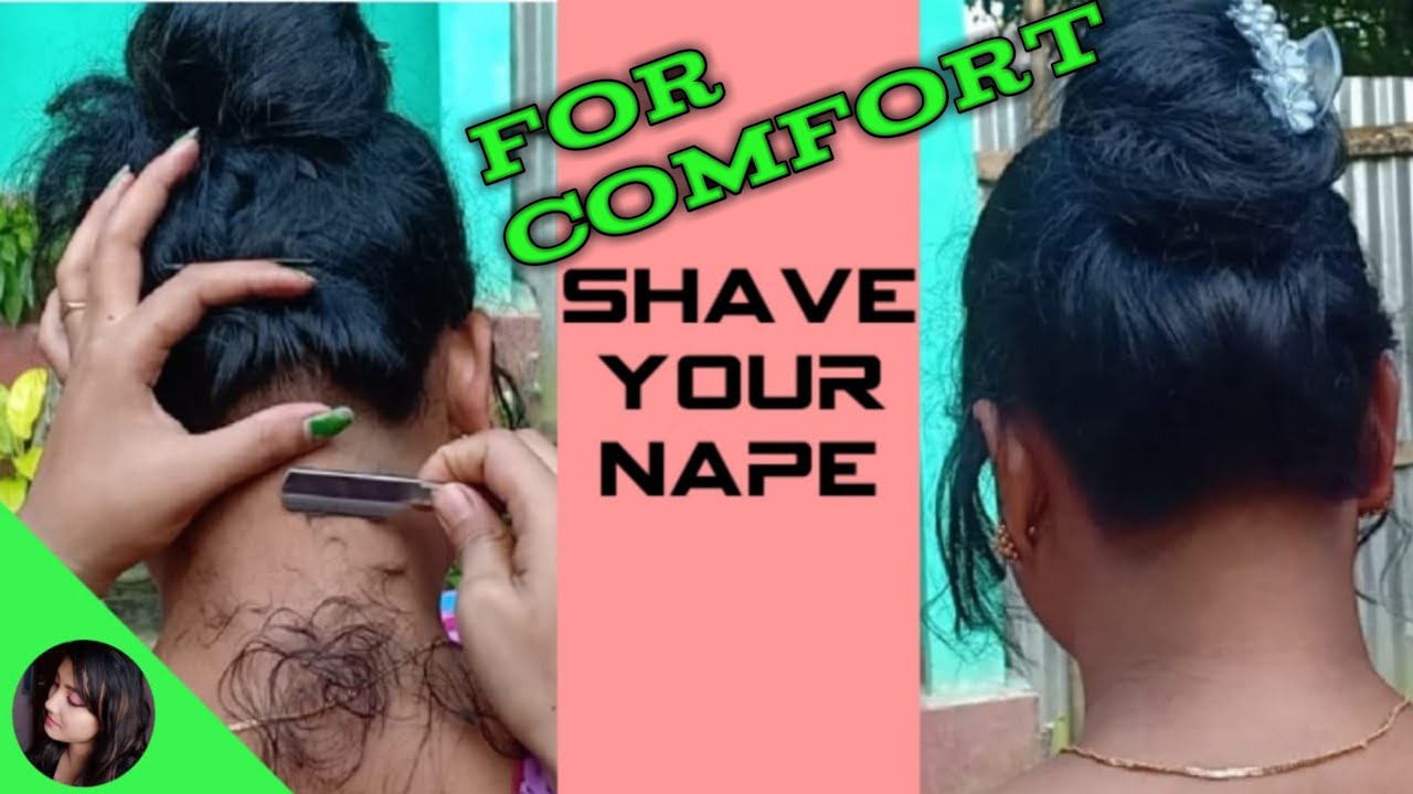 Shave your nape for more style - YouTube