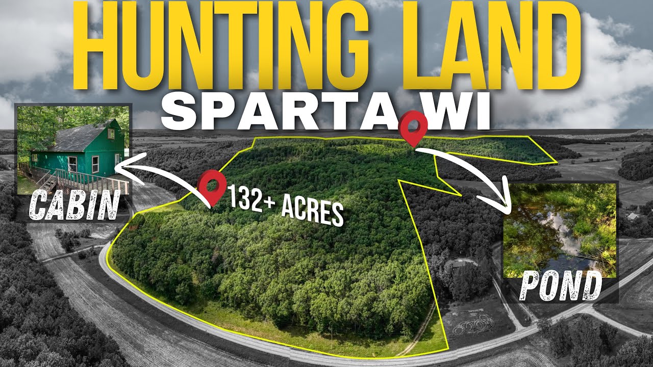 132+ Acres Hunting Land with Cabin + Pond in Monroe County Sparta ...
