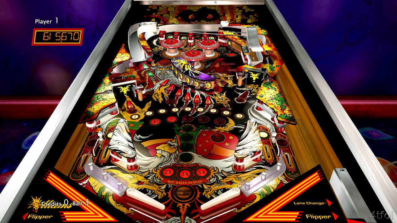 Sorcerer Table On Williams Pinball Classics (aka Pinball Hall Of Fame ...