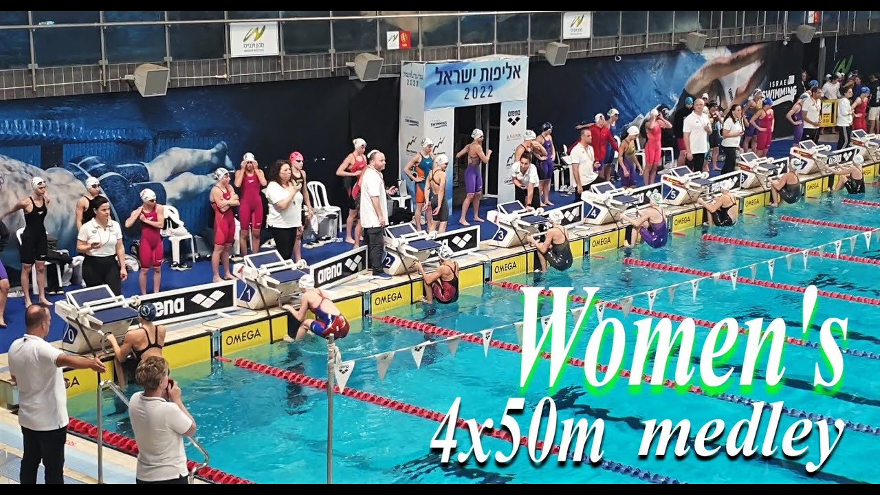 Women's 4x50m Medley,Israel Swimming Championship #2022 - YouTube
