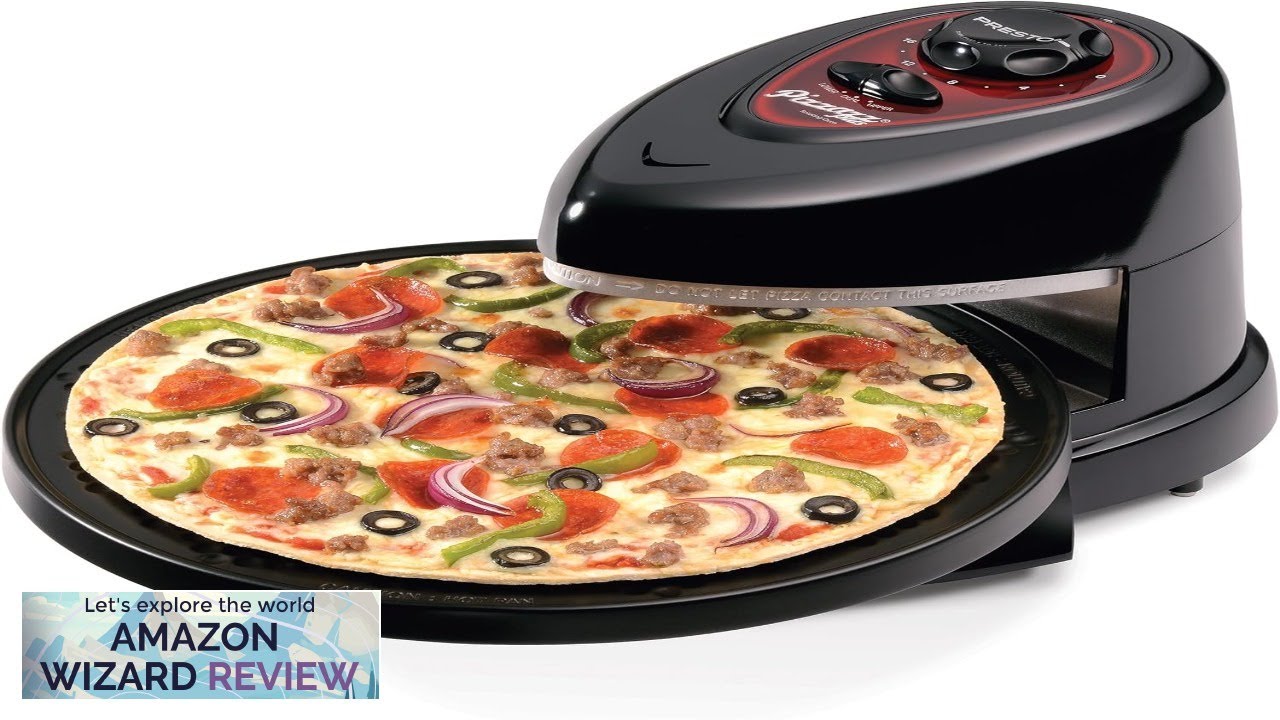 Presto 03430 Pizzazz Plus Rotating Oven Black Review - YouTube