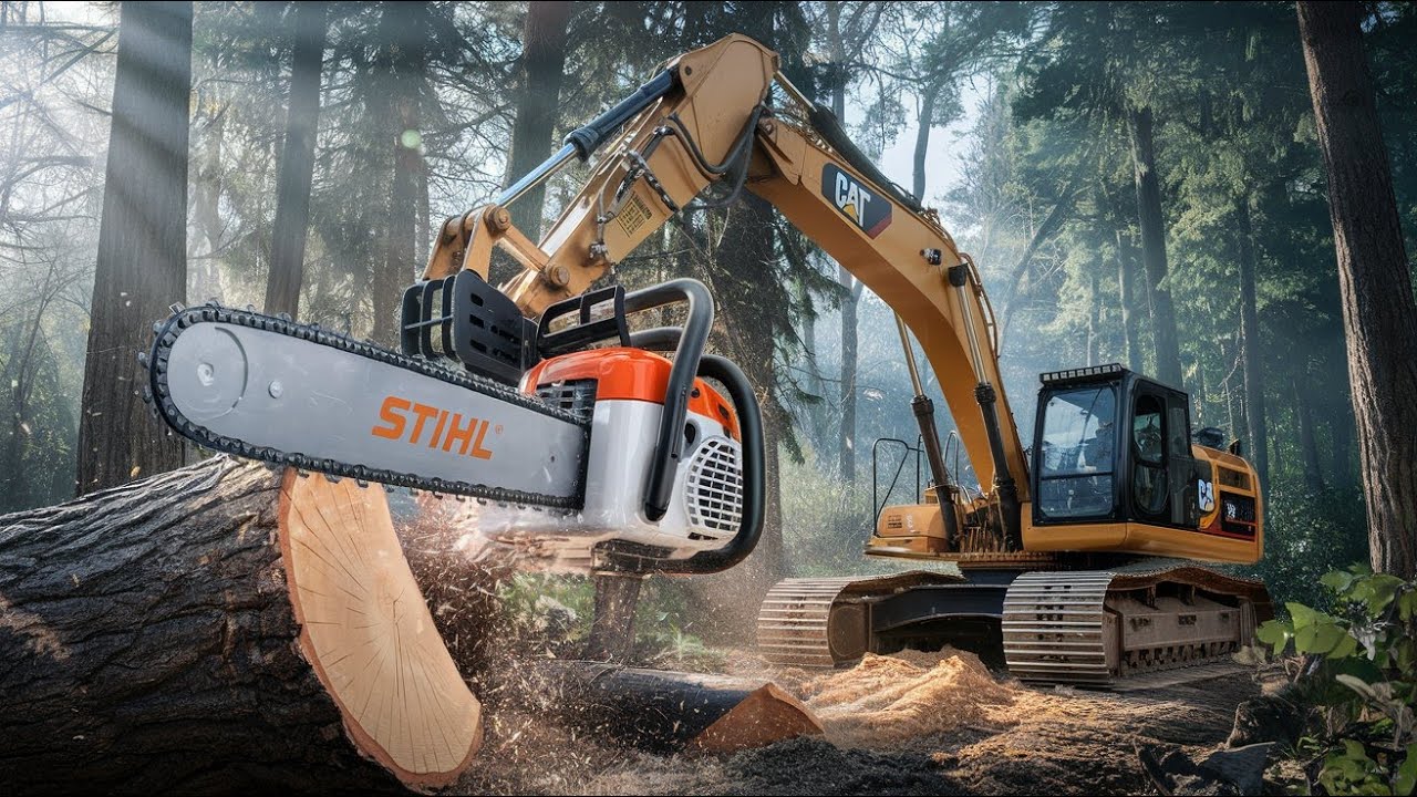 Extreme Dangerous Fastest Big Chainsaw Cutting Tree Machines #2 - YouTube