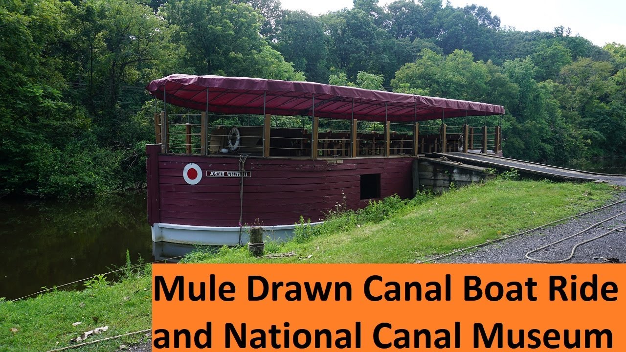 Mule Drawn Canal Boat Ride at National Canal Museum - YouTube