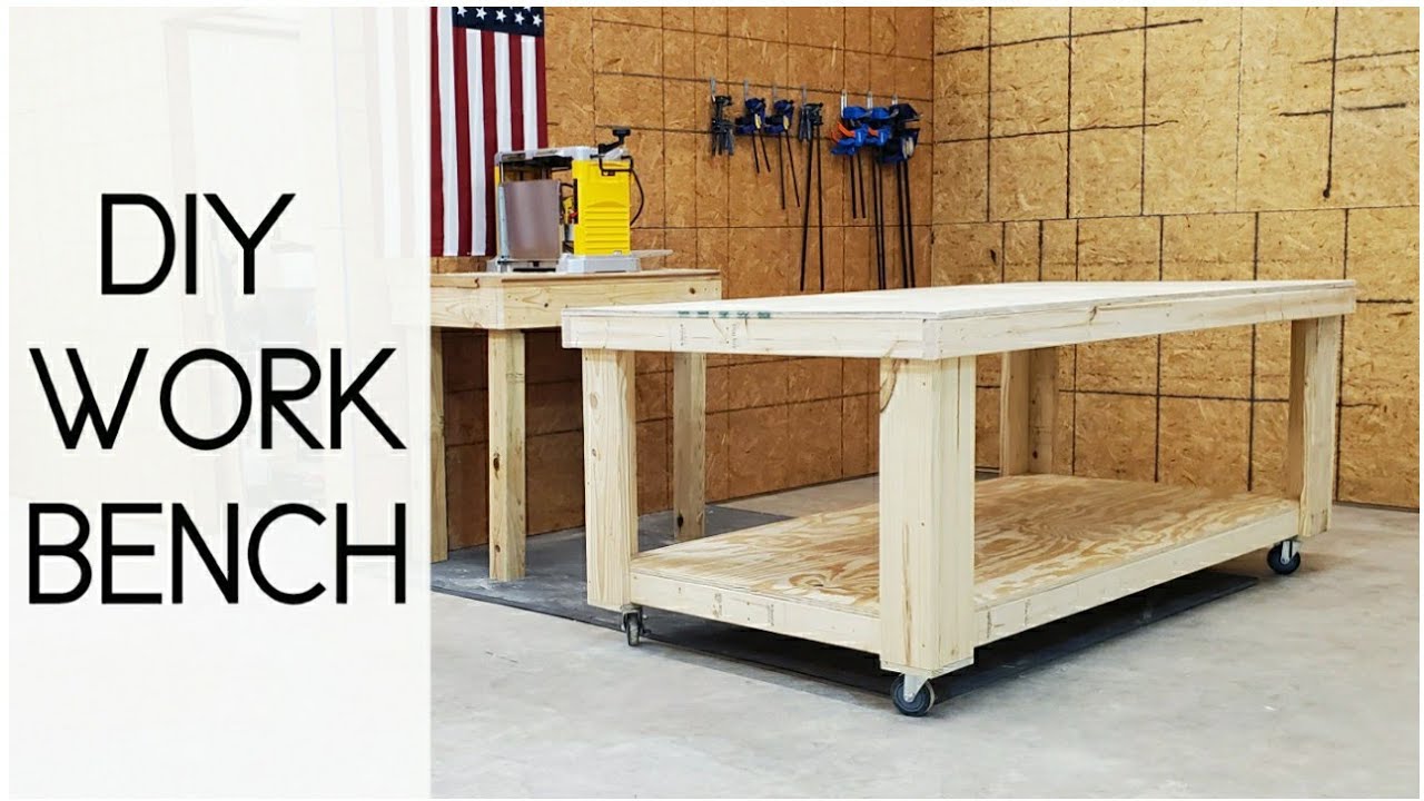 DIY Work Table For Under $200!! | Easy Step by Step in 3 hours!! - YouTube