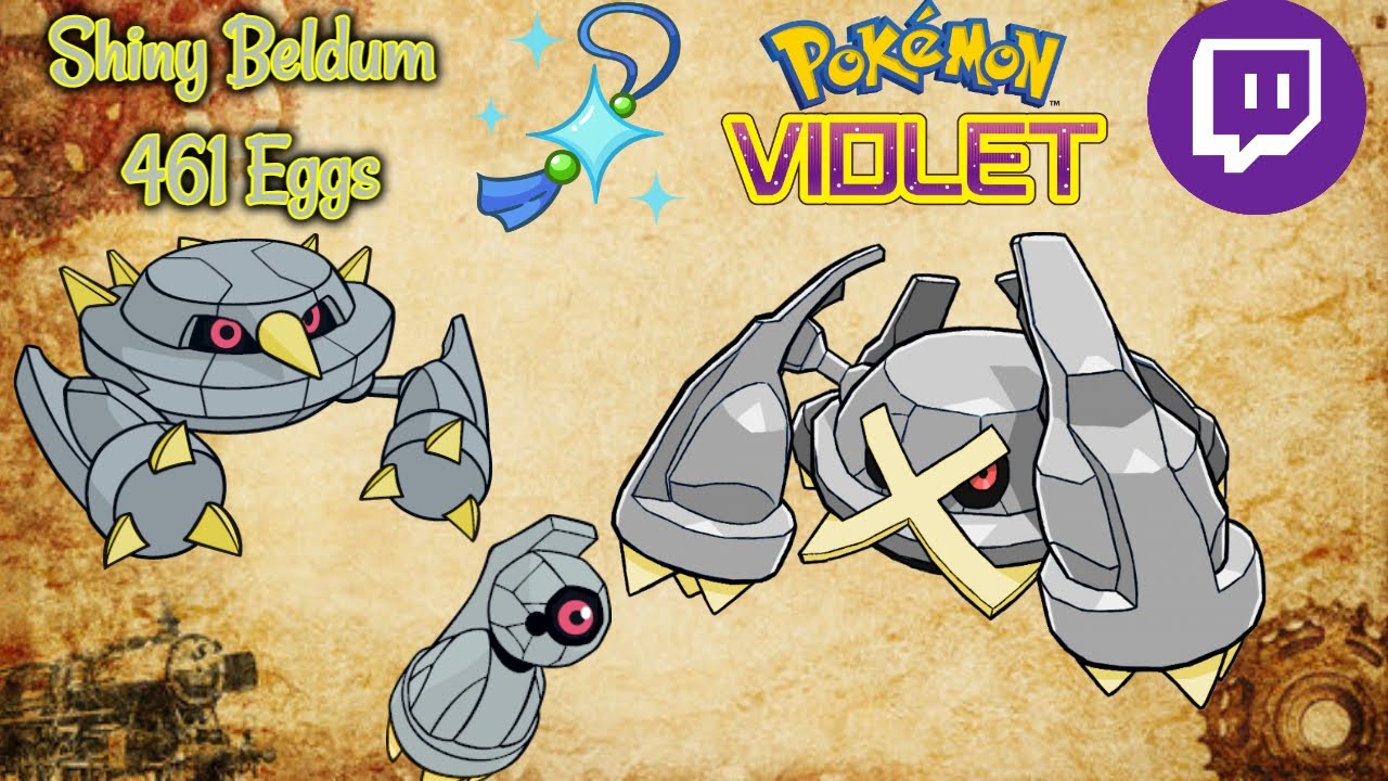 Shiny Beldum 461 Eggs Pokémon Scarlet Violet Indigo Disk - YouTube